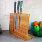 Wooden Triple Trivet Stand - Walnut - Oishya