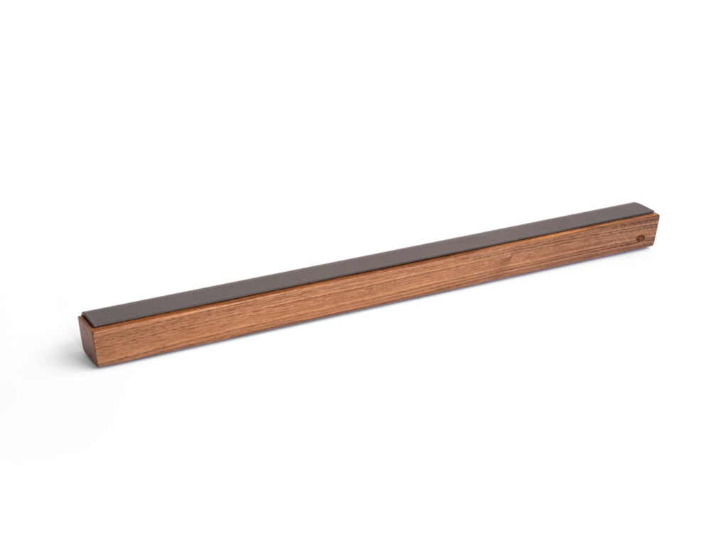 Wall Mounted Magnetic Wood Knife Rack – Steel Walnut 70cm - Oishya